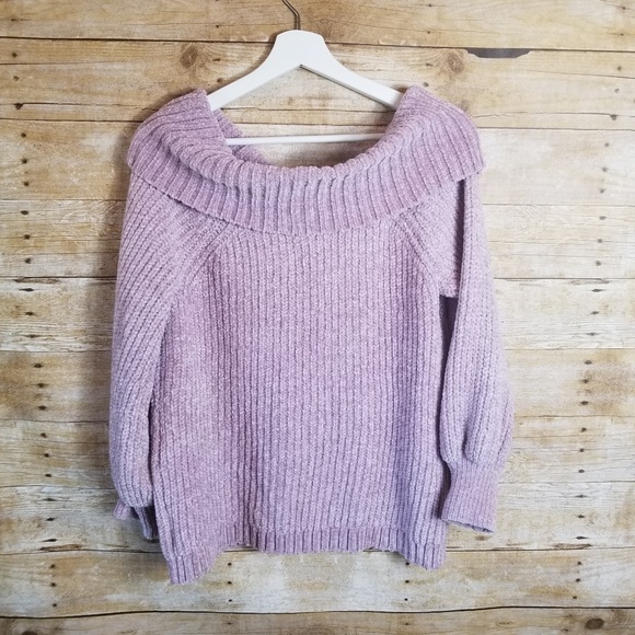 Pink Rose | Sweaters | Nwt Pink Rose Crystal Mauve Chenille Sweater ...